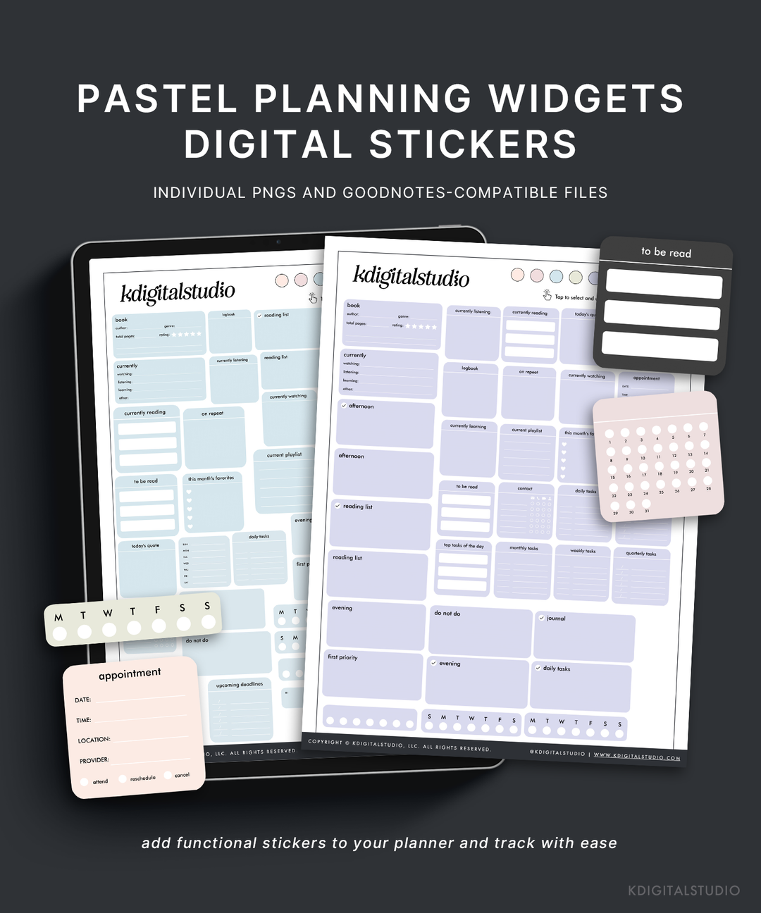 Pastel Planning Widgets – KDigitalStudio
